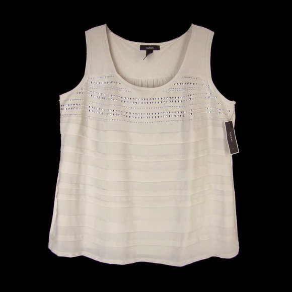 Alfani | Tops | Alfani Embellished Top Blouse Tank New L | Poshmark